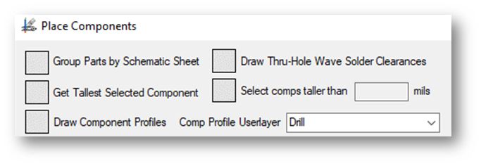 Place Components – ExactCad